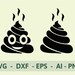 Poop Svg, Poop Png, Poop Dxf, Silhouette, Cricut File, Clipart, Instant ...