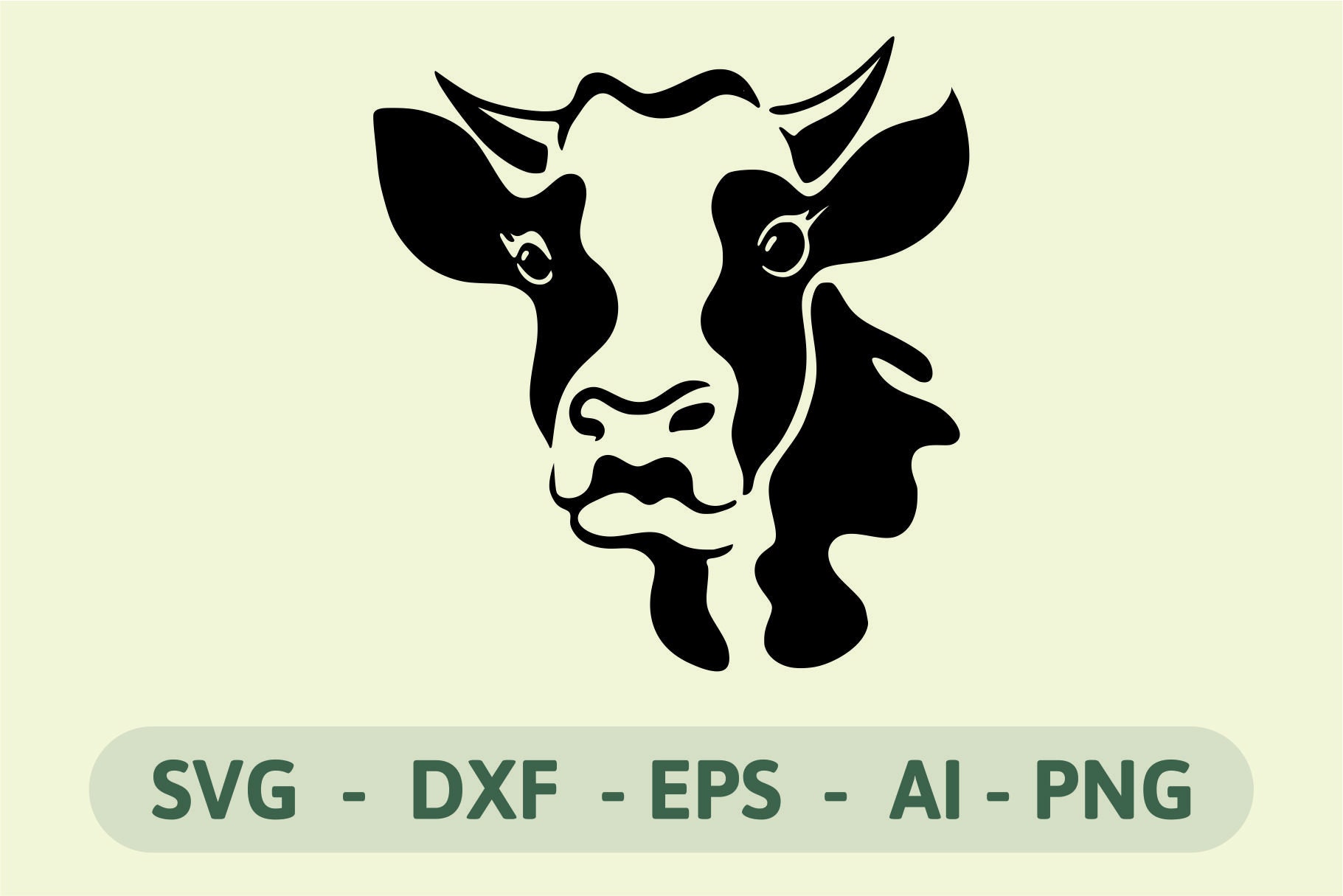 Cow SVG Cow Animal SVG Cow Face SVG Cow Head Svg Cow Skull Svg Dairy ...