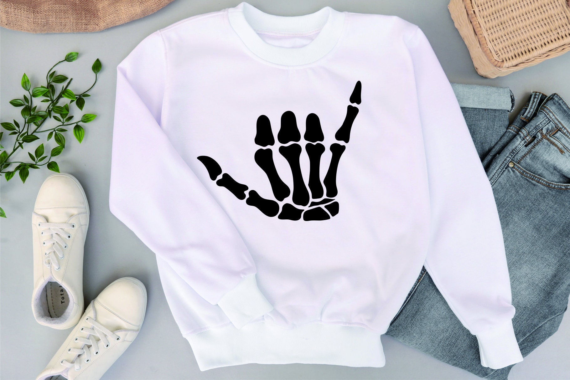 Shaka Skeleton Svg, Skeleton Hand SVG, PNG, EPS, Dxf, Ai Digital ...