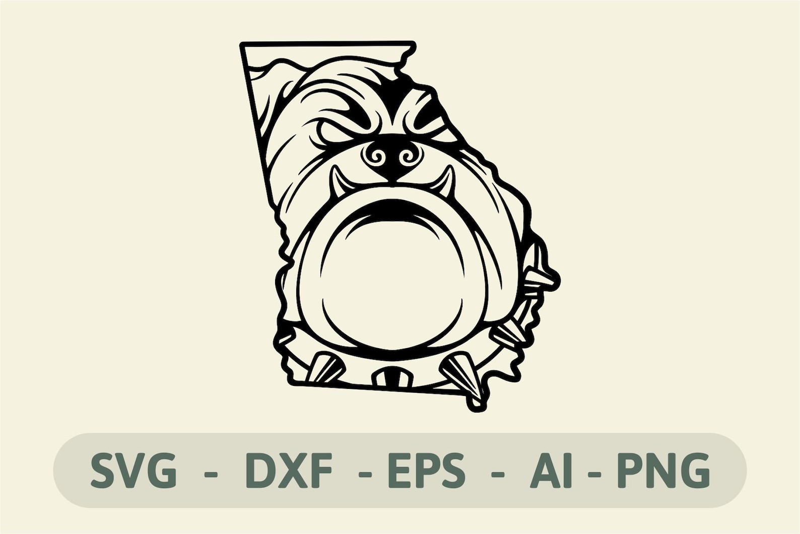 Georgia Bulldogs SVG | Uga Mascot Vector Cut File (digital Download) - Etsy