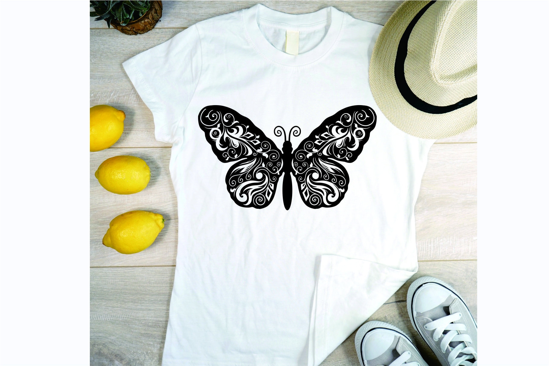 Butterfly Svg, Butterfly Mandala SVG, EPS, PNG, Dxf, Ai , Silhouette ...