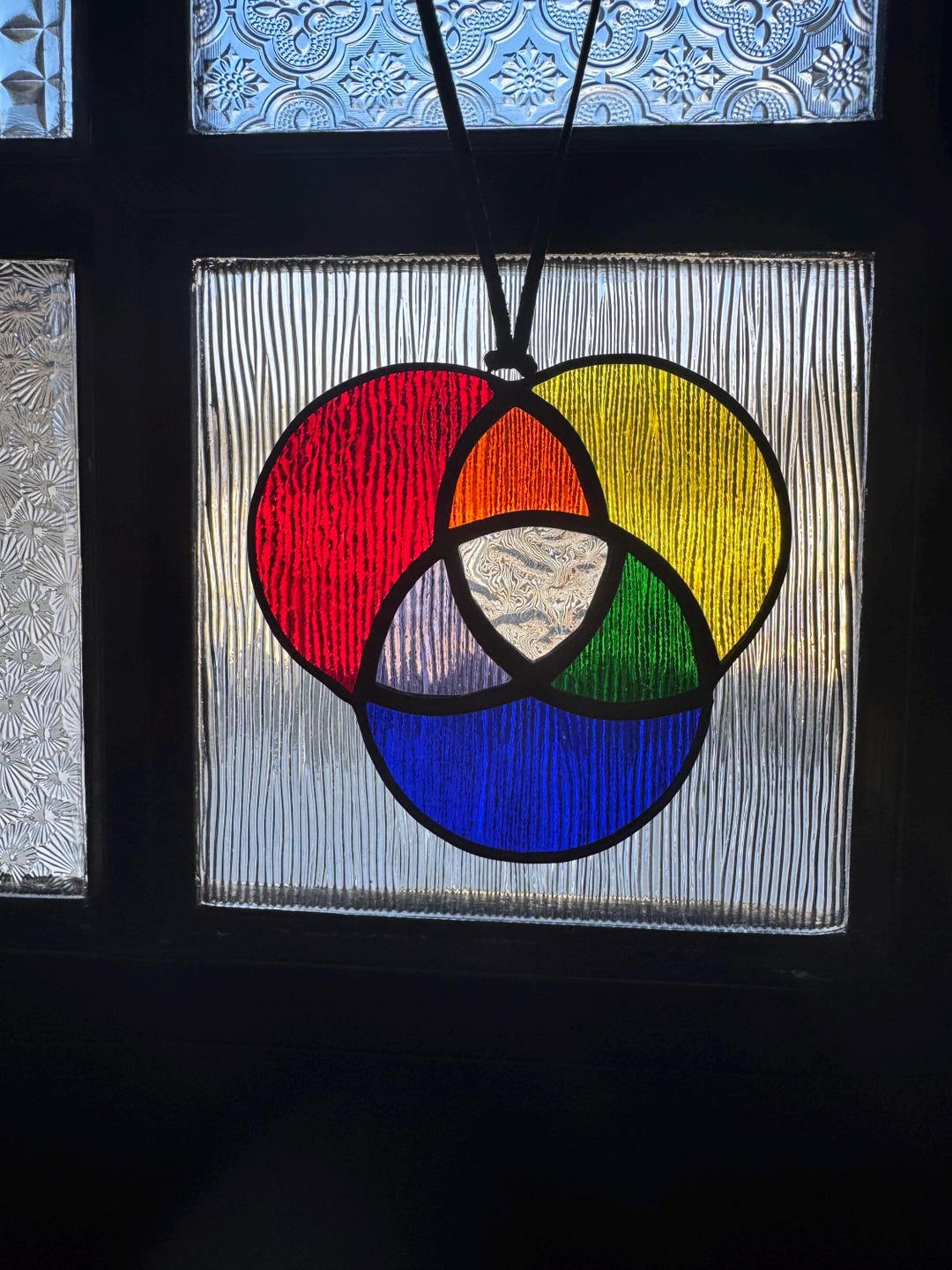 Stained Glass Color Wheel, Rainbow Stained Glass, Rainbow Suncatcher ...