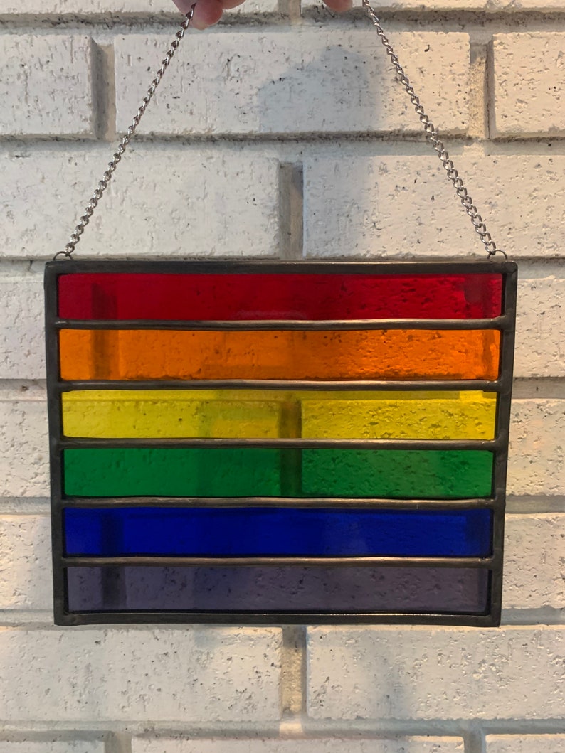 Stained Glass Rainbow Rainbow Stained Glass Rainbow | Etsy
