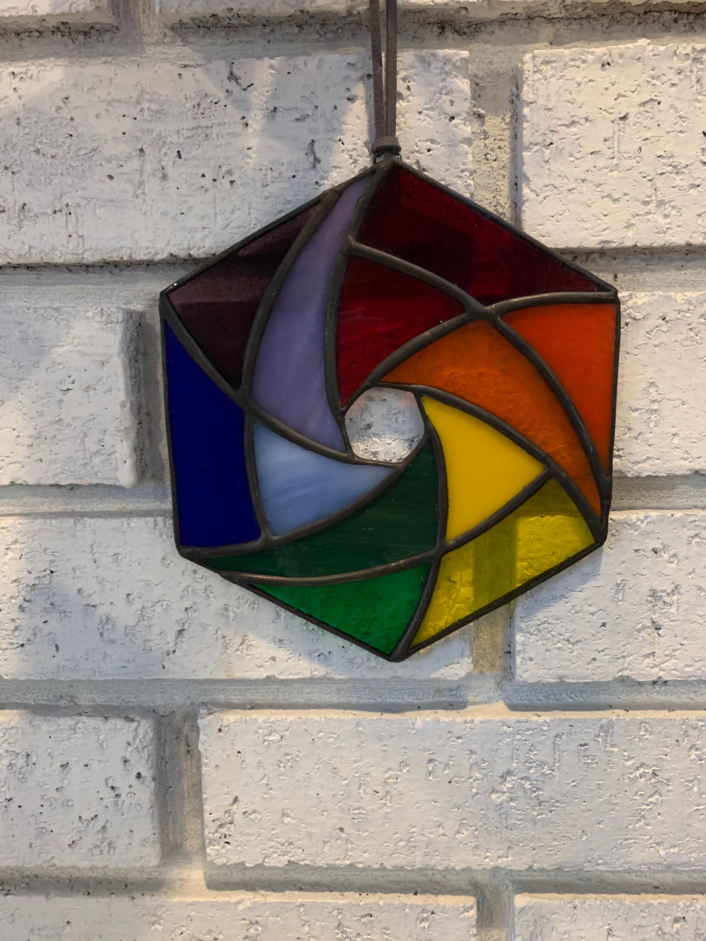 Stained Glass Rainbow Rainbow Stained Glass Rainbow | Etsy