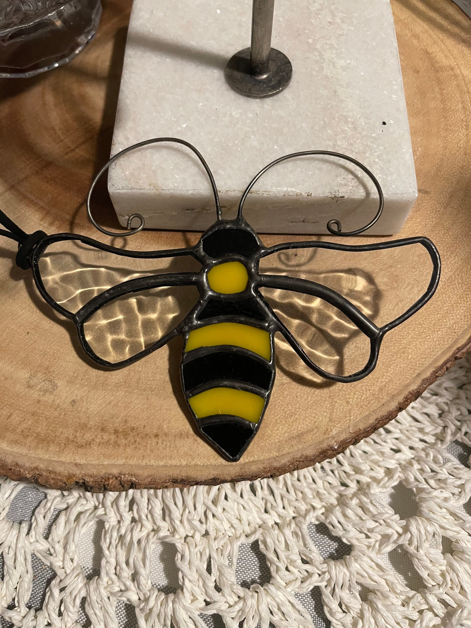 5 Inch Stained Glass Bumblebee Bee Suncatcher Stained Glass | Etsy