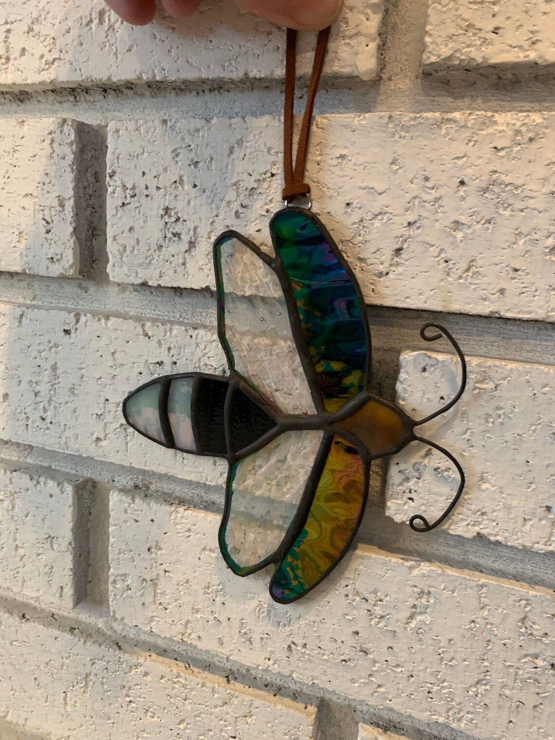 Stained Glass Firefly Firefly Suncatcher Stained Glass | Etsy