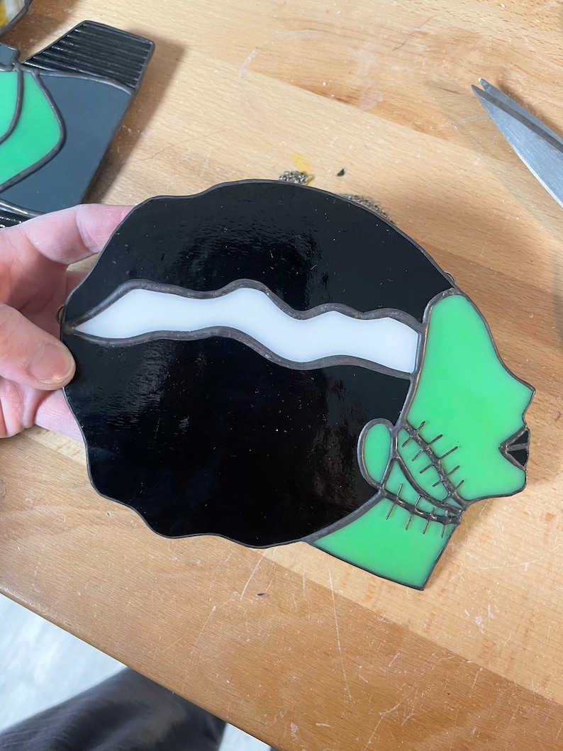 Bride of Frankenstein Stained Glass Suncatcher Monster - Etsy