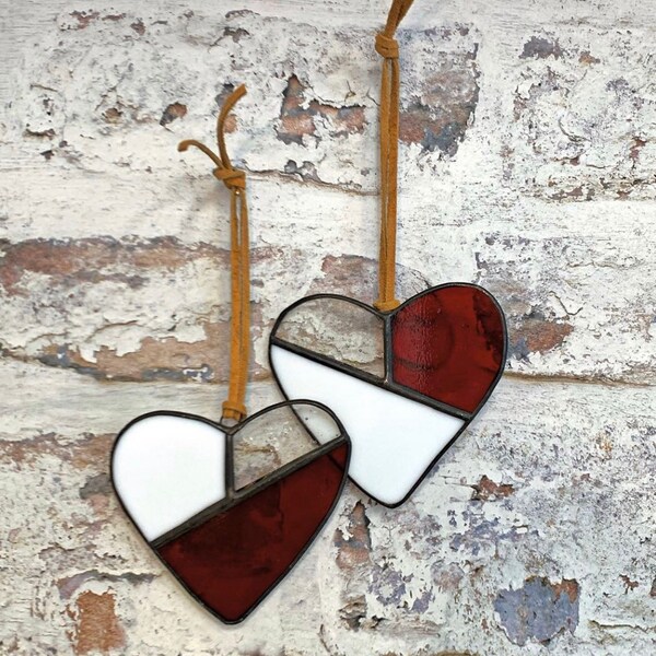 Stained Glass Hearts - Etsy