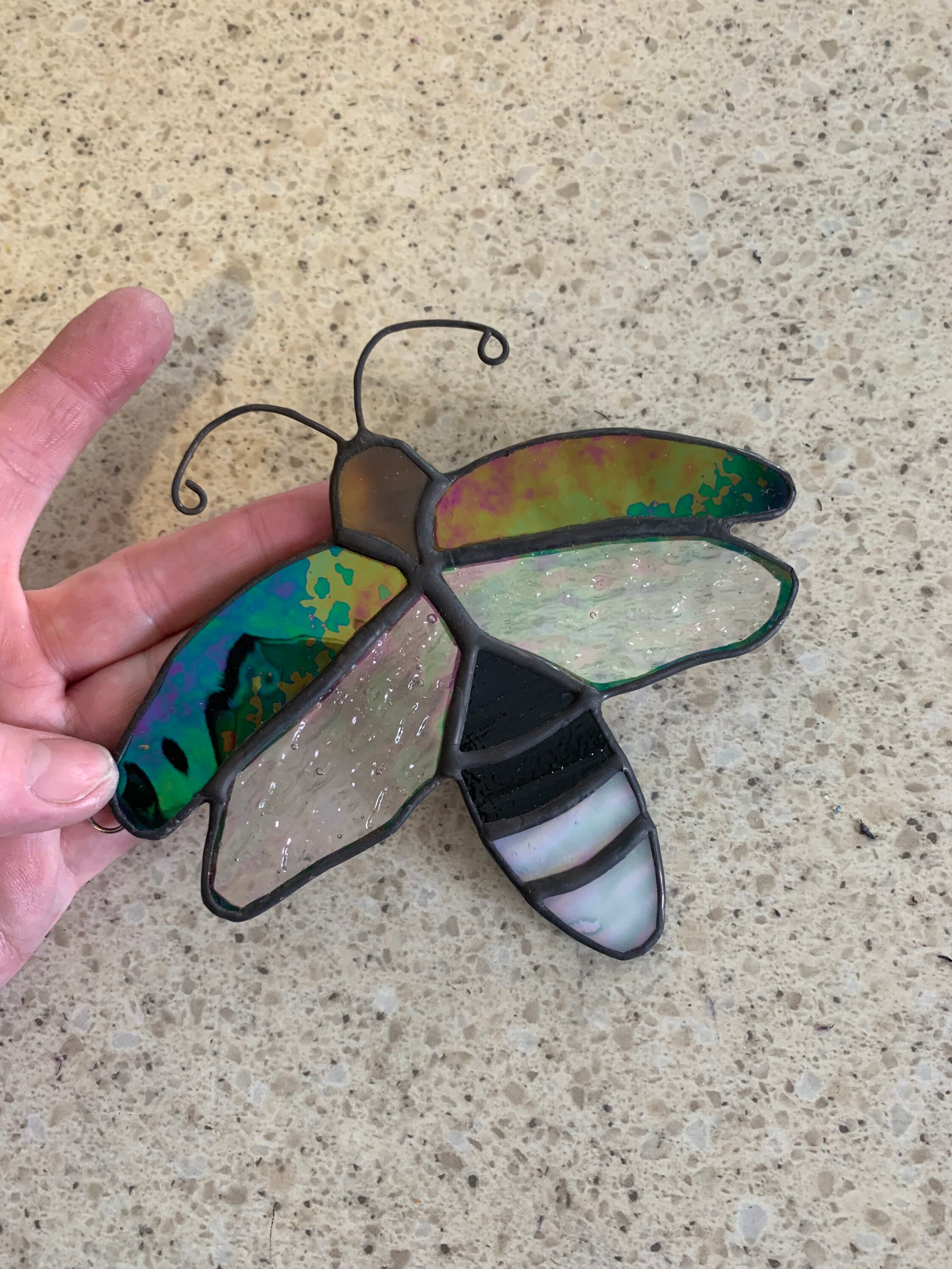 Stained Glass Firefly Firefly Suncatcher Stained Glass | Etsy