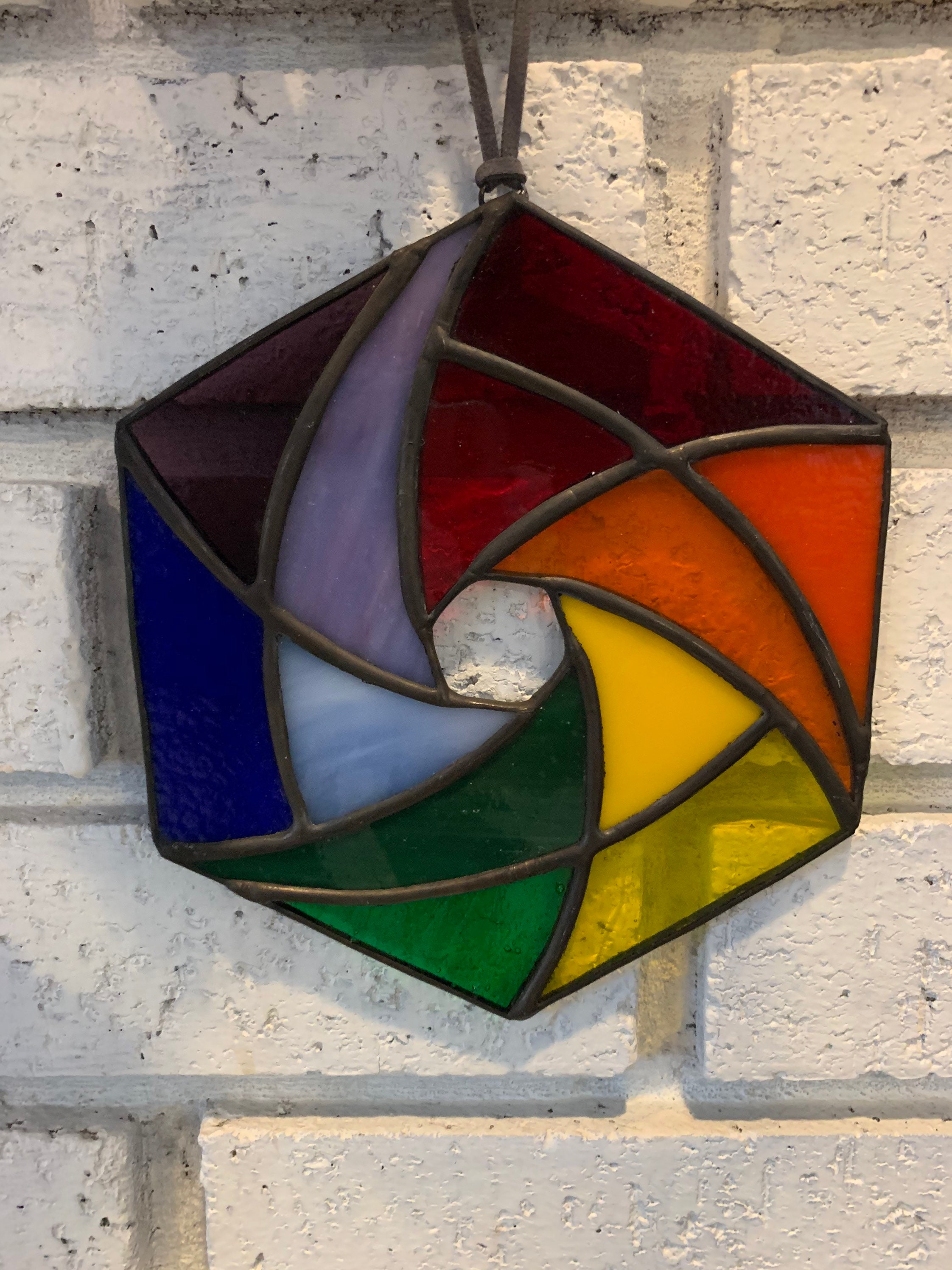 Stained Glass Rainbow Rainbow Stained Glass Rainbow | Etsy