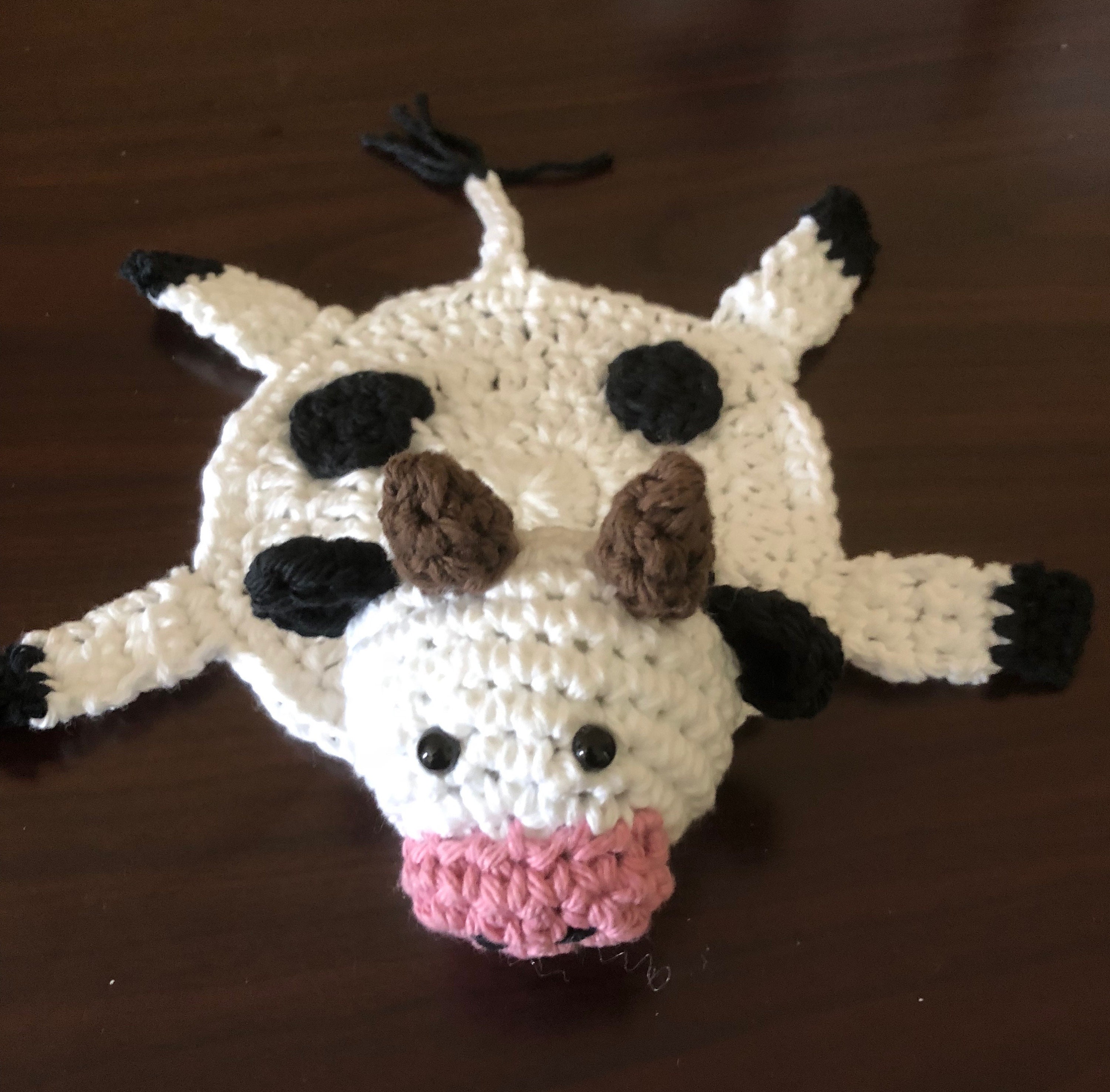 Cow Drink Coaster *pattern Only* - Etsy