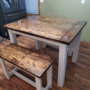 Farmhouse Dining Table(functional Breadboard Ends) - Etsy