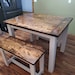 Farmhouse Dining Table(functional Breadboard Ends) - Etsy