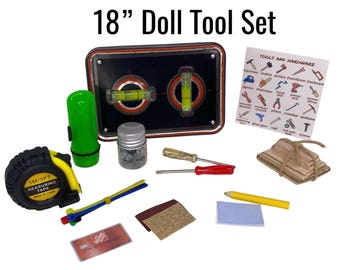 1:3 Scale Toolbox Set for 18 Dolls or Similar Size, Dolls, Teddy Bears ...