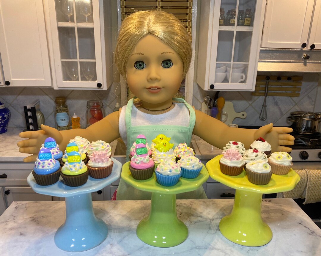 1:3 Scale Cupcakes for 18” Doll, BJD, or Similar Size Dolls or Plush ...