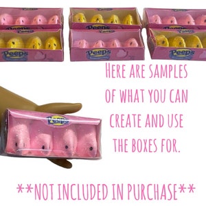 1:3 Scale Easter Peeps Printable Box for 14” to 20” Dolls, BJD, Smart ...