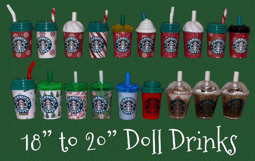 1:3 Scale Handcrafted Doll Beverage Prop, Coffee, Specialty Drinks Fits ...