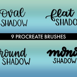 Procreate Shadow Lettering Brush Pack, Procreate Shadow Brushes ...