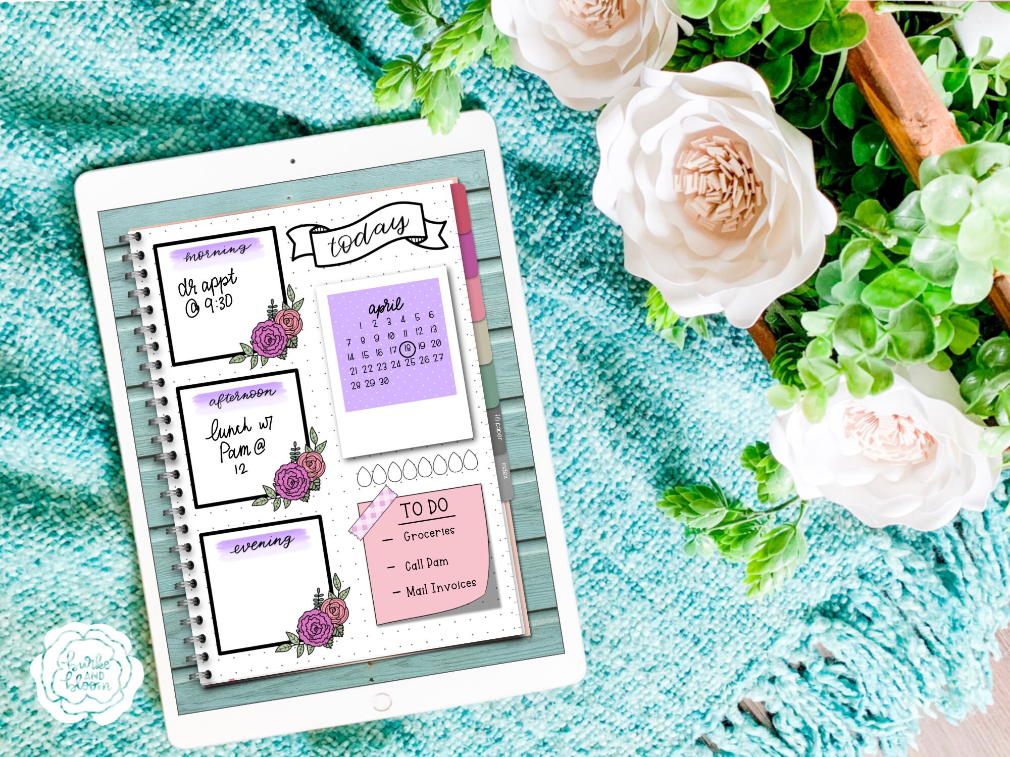 Colorful Days Daily Template Digital Planner Stickers for | Etsy