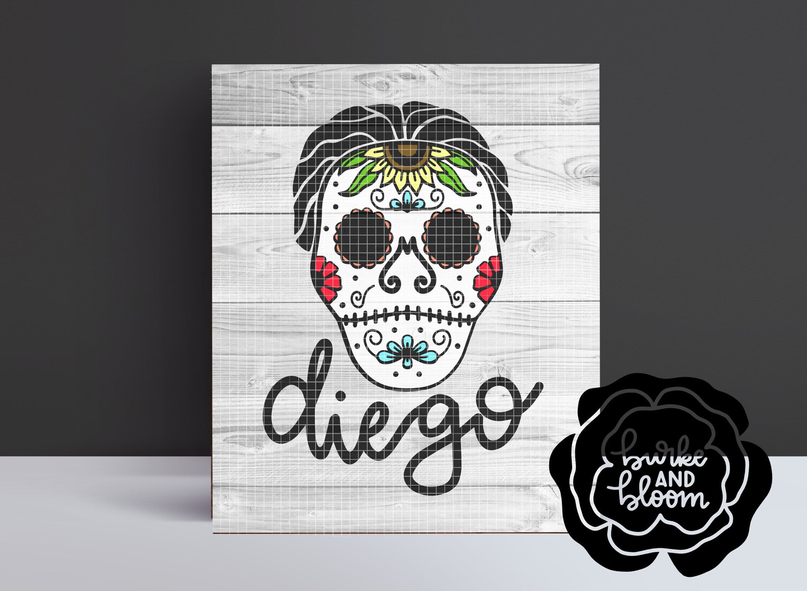 Sugar Diego Layered SVG Hand Drawn SVG Hand Lettered SVG | Etsy