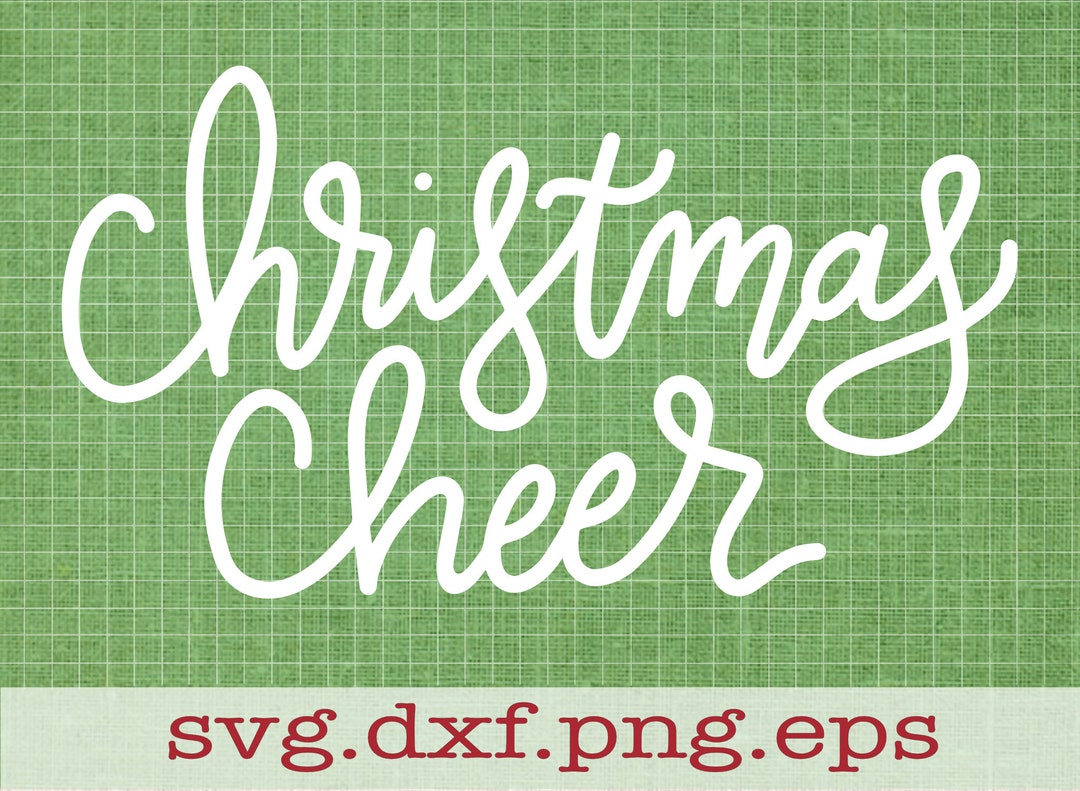 Christmas Cheer SVG, Hand Lettered Svg - Etsy