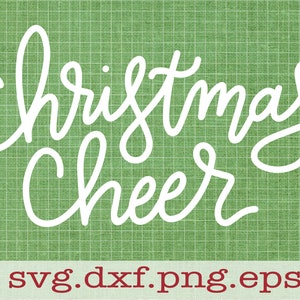 Christmas Cheer SVG, Hand Lettered Svg - Etsy