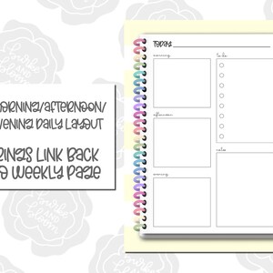 Pastel Digital Undated Planner, SUNDAY START, Portrait, Vertical ...