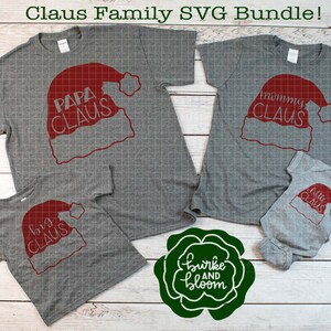 Claus Family SVG Bundle - Etsy