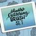 Procreate Shadow Lettering Brush Pack Procreate Shadow | Etsy
