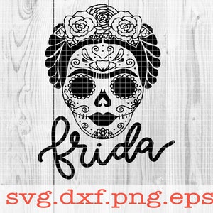 Sugar Frida Svg, Hand Lettered Svg, Hand Drawn SVG - Etsy