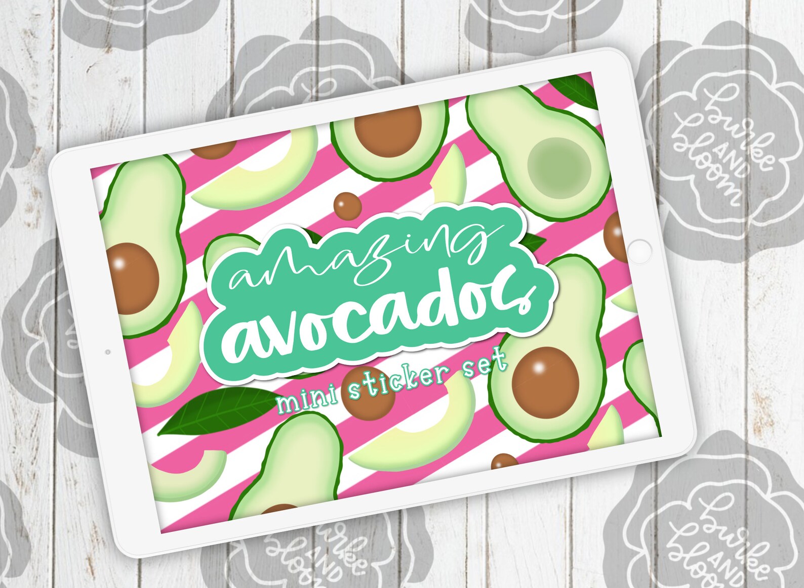 Amazing Avocados Mini Digital Sticker Set Planner Stickers - Etsy
