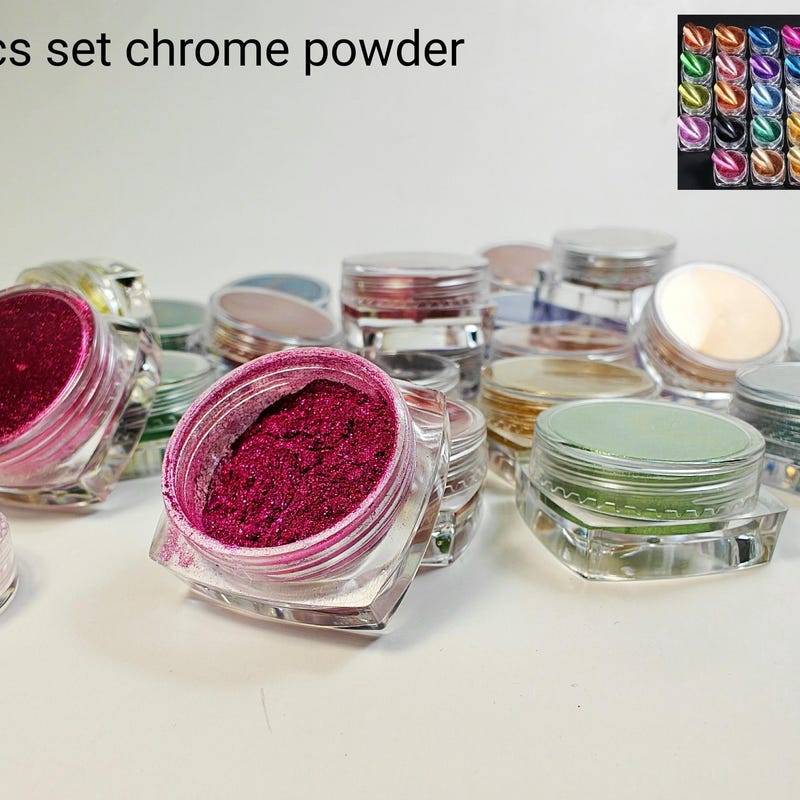 Chrome Nail Powder - Etsy