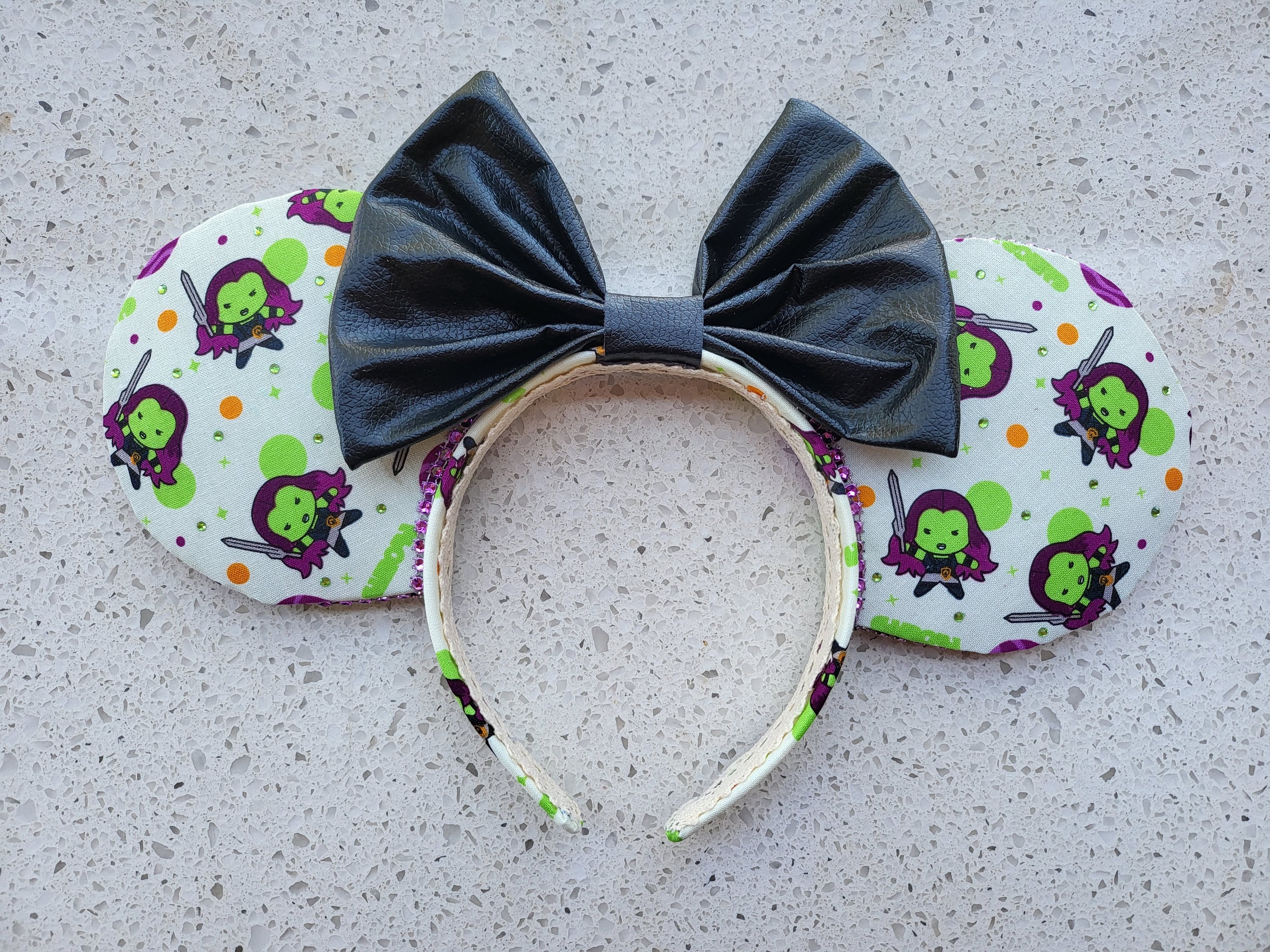 Minnie Ears Marvel Gardians of the Galaxy Gamora Fits Kids - Etsy