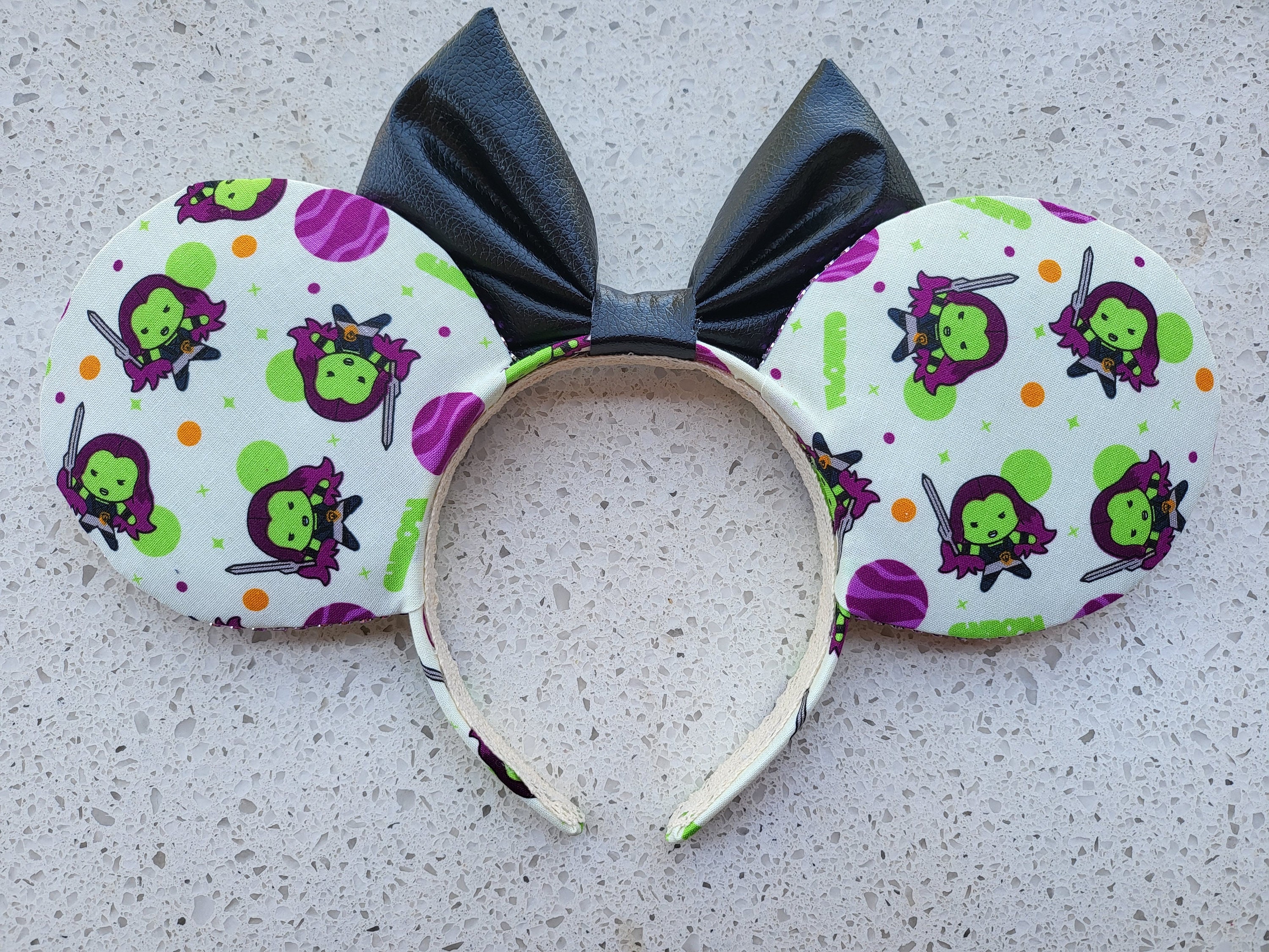 Minnie Ears Marvel Gardians of the Galaxy Gamora Fits Kids - Etsy
