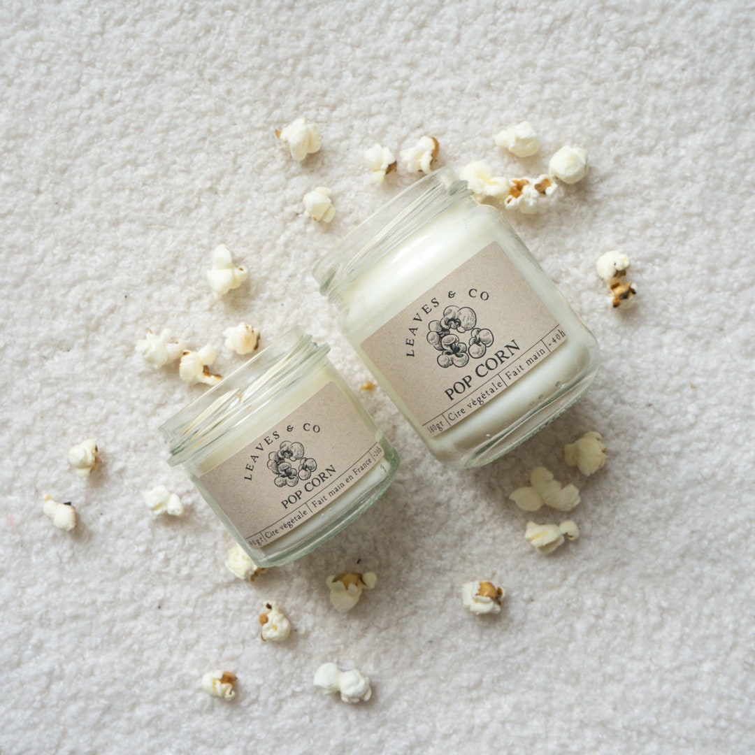 Popcorn Scented Candle Seasonal Pots Handmade Vegetable Candle - Etsy