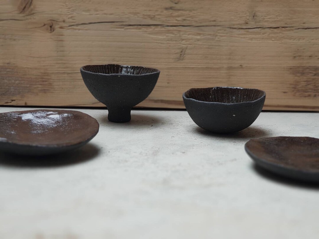 Wabi-sabi Snackbowls / Ritualbowls / Ceramic Dipping Bowls - Etsy