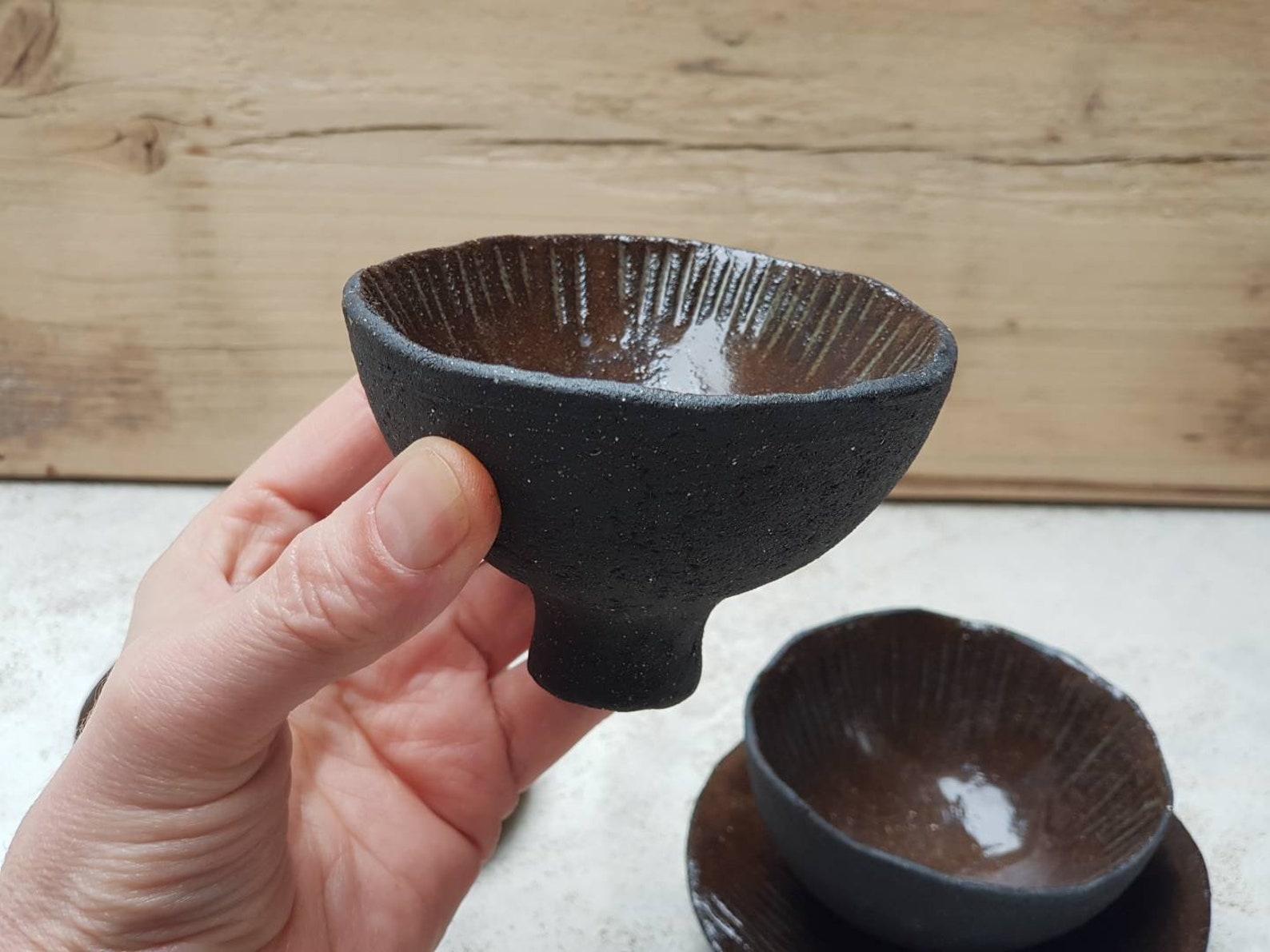 Wabi-sabi Snackbowls / Ritualbowls / Ceramic Dipping Bowls - Etsy