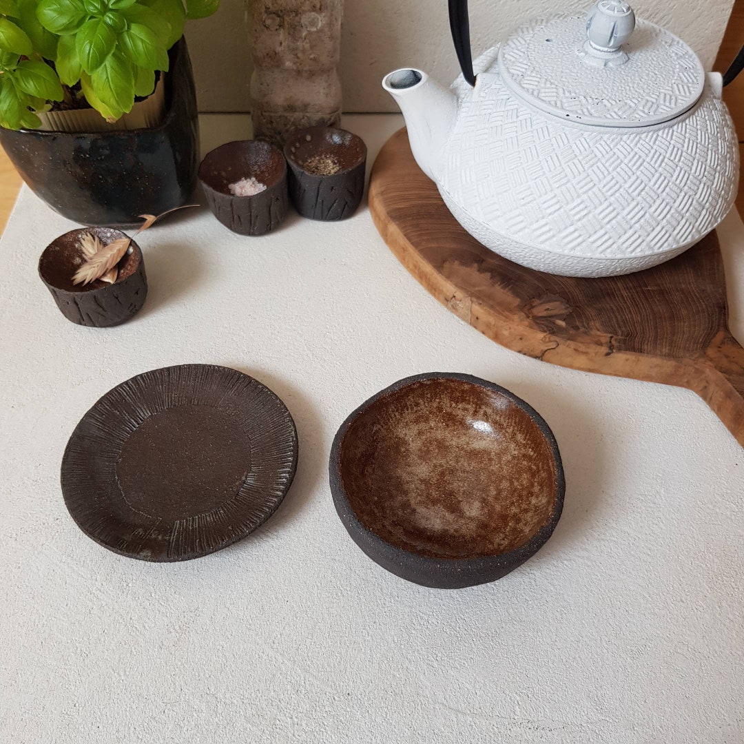 Wabi-sabi Matcha Ceremony Teabowl Set/ Chawan and Small Plate - Etsy