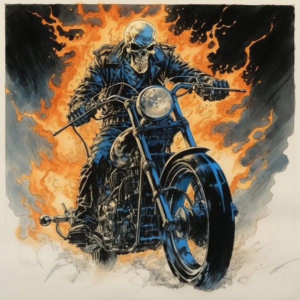 Ghost Rider Poster - Etsy