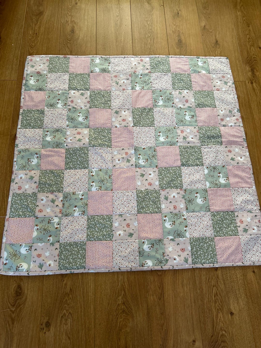 A Beautiful Handmade Cot Quilt Made With a 100% Cotton Fabric From Le ...