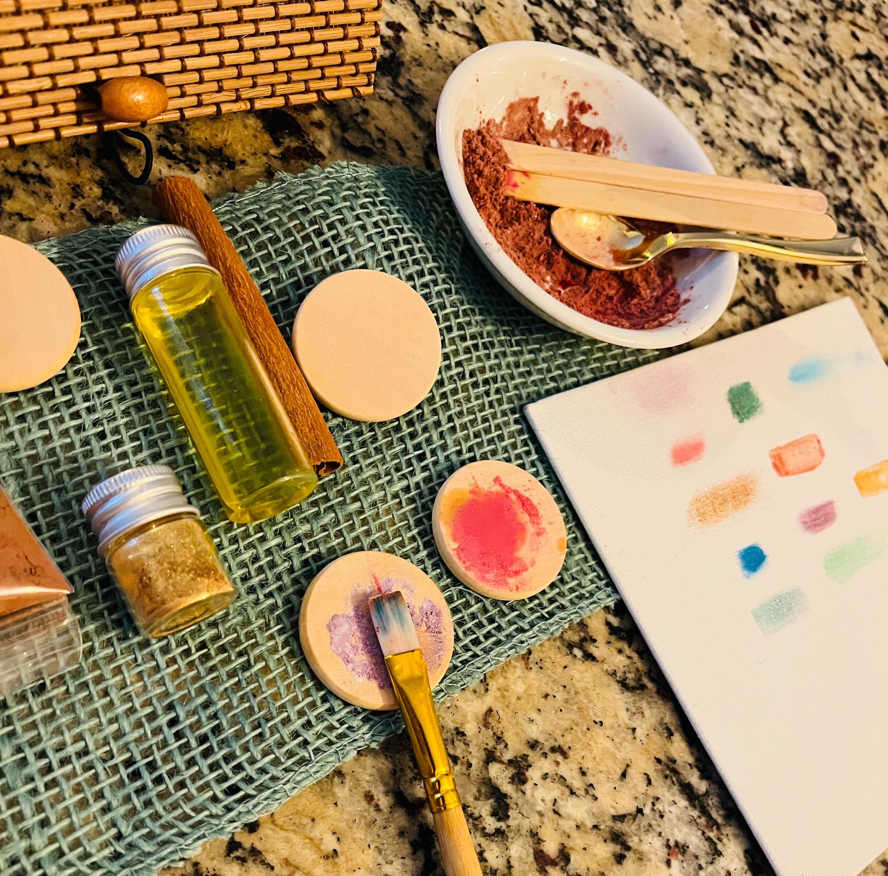 DIY All Natural Makeup Kit: Blush, Eyeshadow, Lip Gloss - Etsy