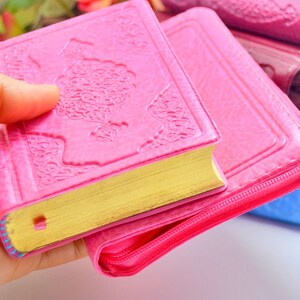 Blue Leather Quran Case Book Baby Blue Muslim Boy Kuran Cover Islam ...