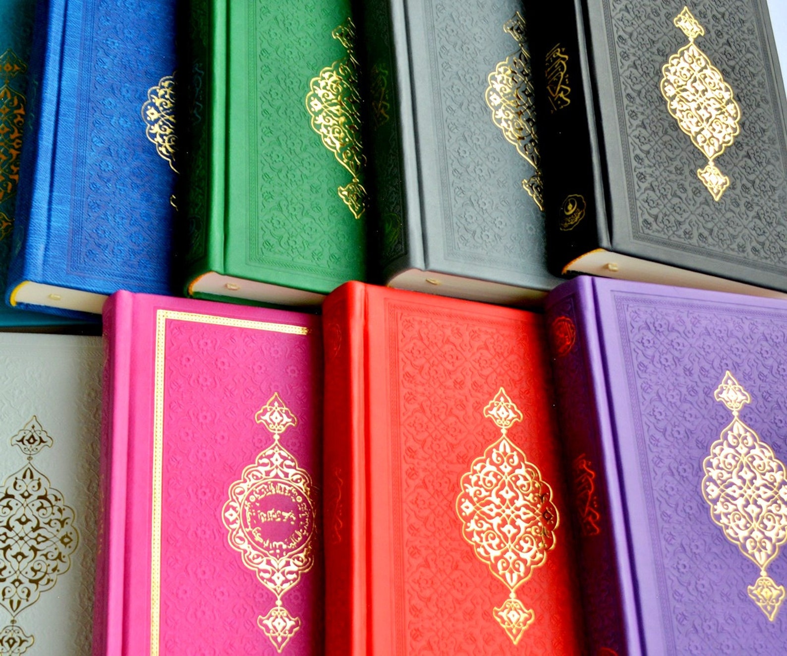 Muslim Small Quran Leather Mini Quran Grey Arabic Coran - Etsy