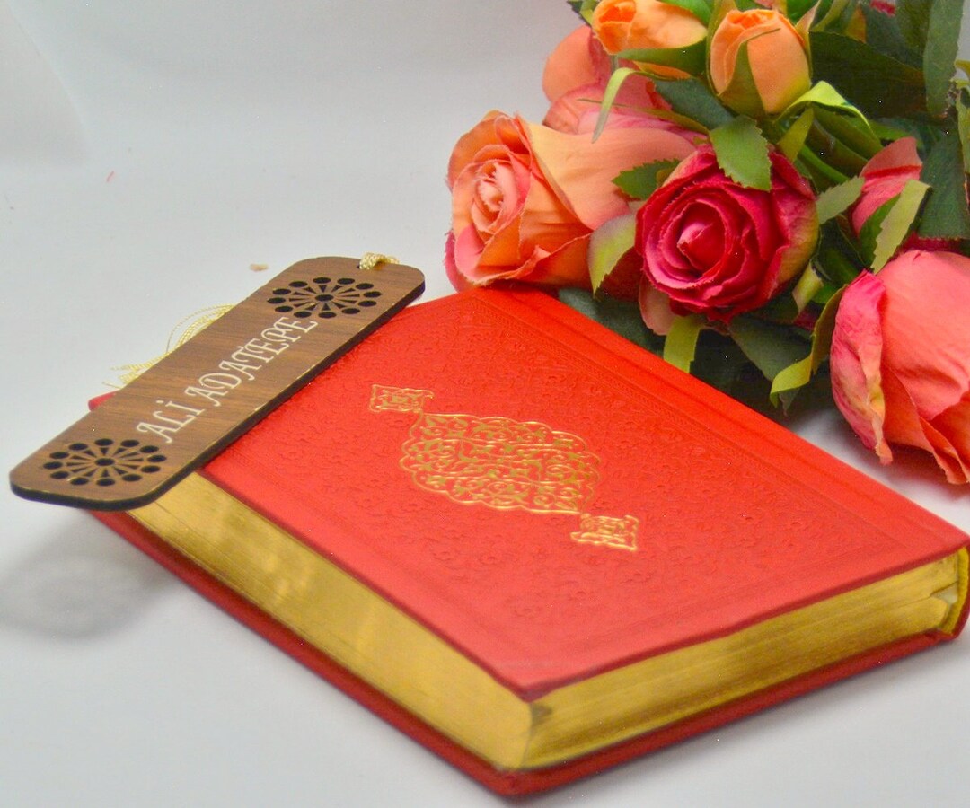 RED ARABIC QURAN Muslim Small Quran Leather Mini Quran - Etsy