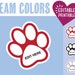 Team Colors Door Decoration (red, Black, Grey) / Homecoming / Printable ...