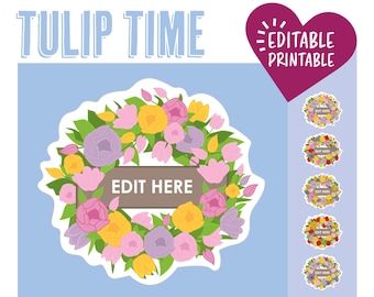 Classroom Spring Name Tags - Etsy