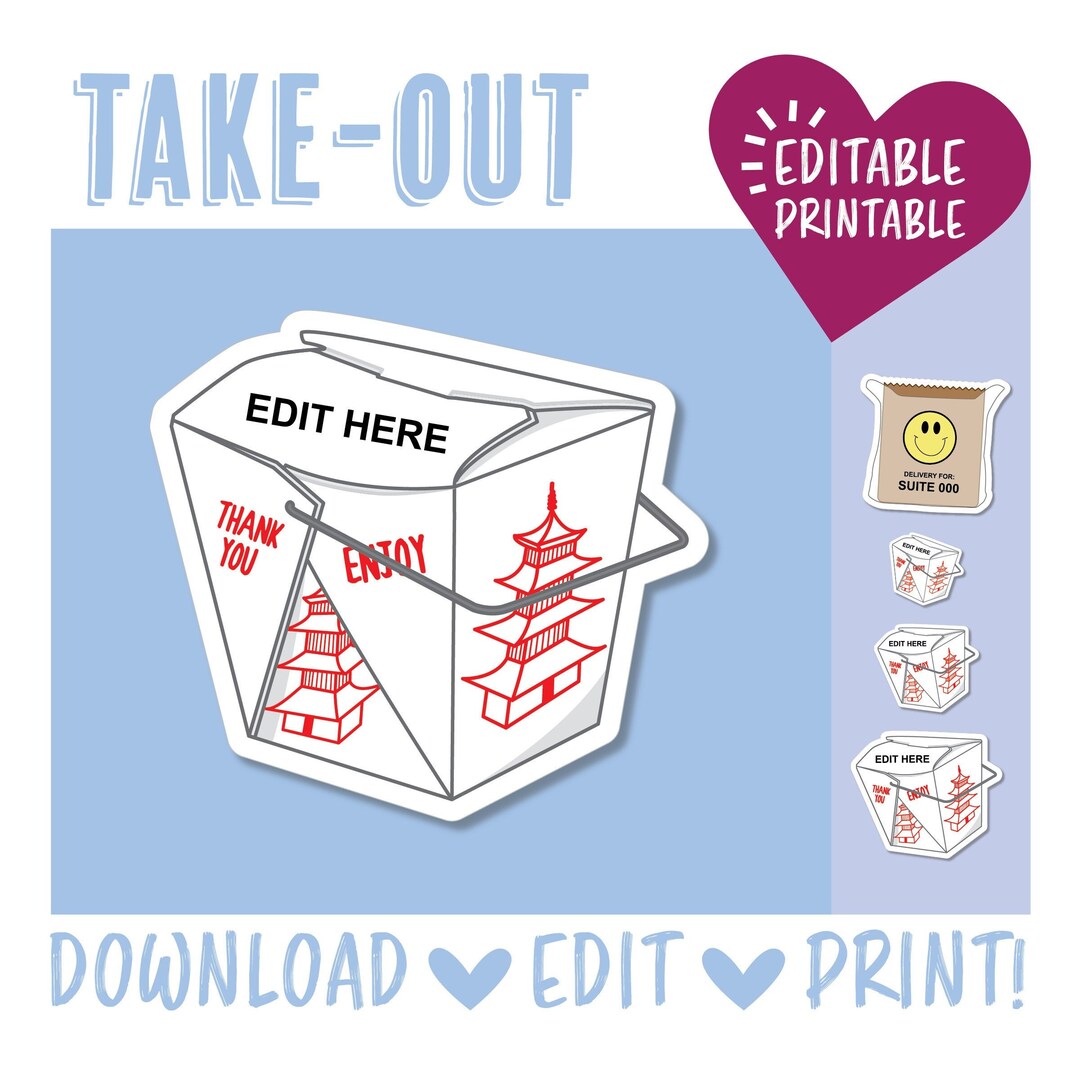Take-out Door Decoration - Etsy