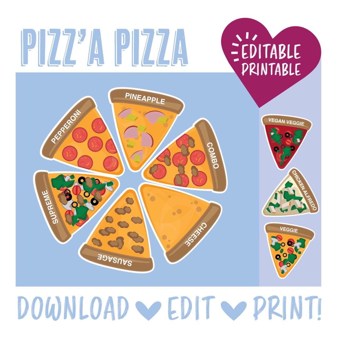 Pizza Pizza Door Decoration - Printable - Pizza Party - Classroom ...