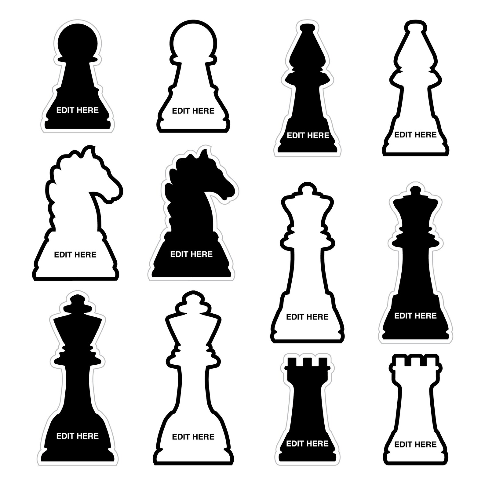 Check Mate Door Decoration / Board Game / Family Game Night / Printable ...