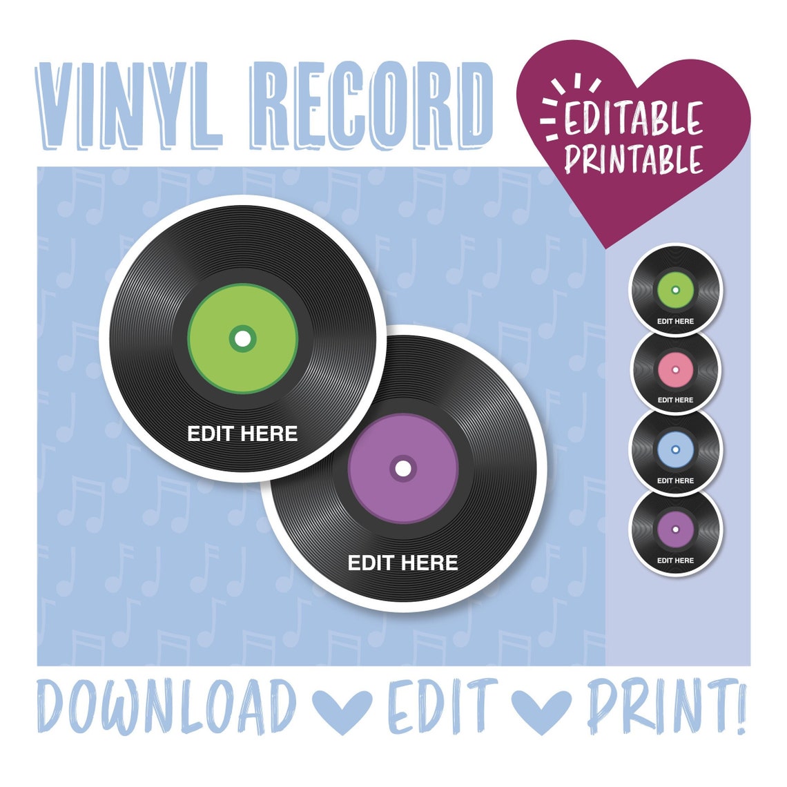 Vinyl Record Door Decoration - Etsy
